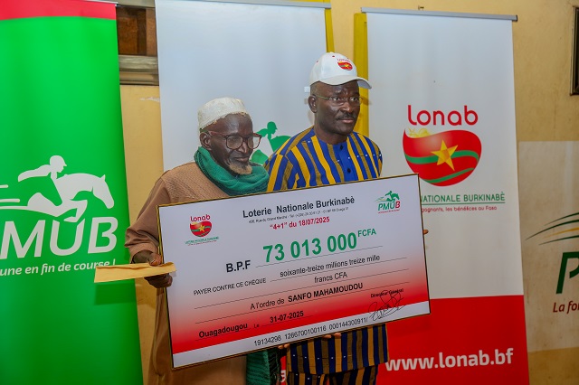 PMU’B : un cultivateur septuagénaire empoche 73 millions FCFA | LONAB